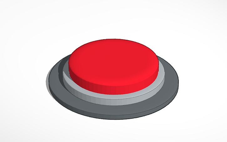 3D design nuclear launch button - Tinkercad