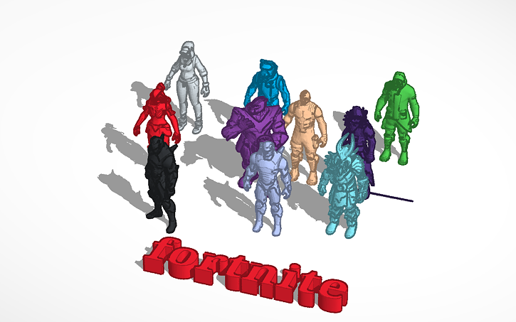 3D design Copy of Fortnite Skins - Tinkercad