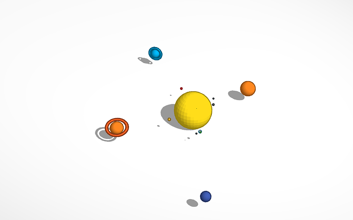 3D design Solar System - Tinkercad