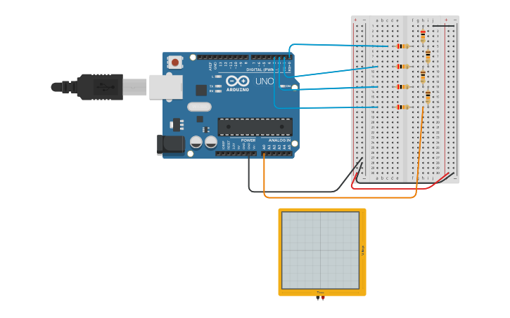 Circuit design DAC with Arduino (Sinusodial) | Tinkercad