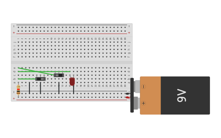 Circuit design BJT-NOR gate - Tinkercad
