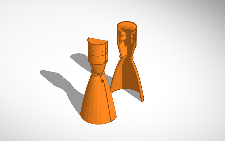 3D design Rocket nozzle and Pintle fuel injector - Tinkercad
