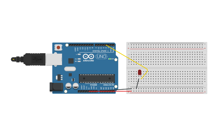 Circuit design nested for loop example - Tinkercad