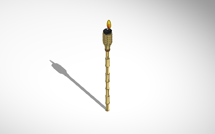3D design Tiki Torch - Tinkercad