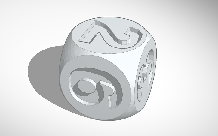 3D design Dice - Tinkercad