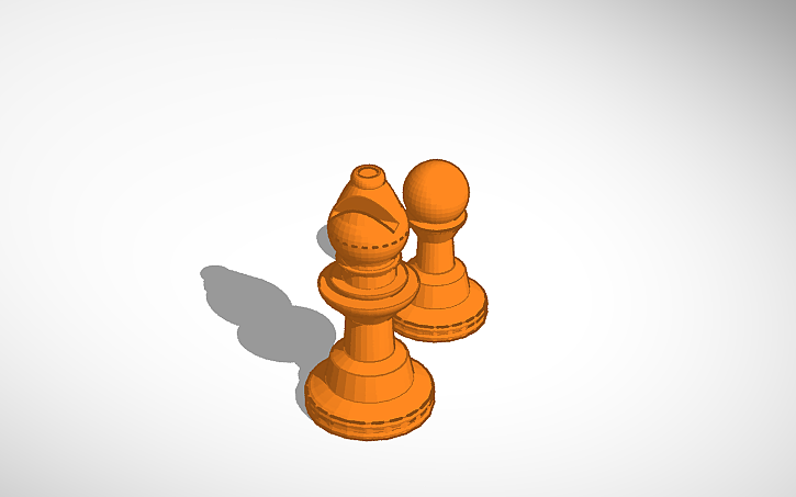 3D design Chess Pawn Bishop Regulation | Tinkercad