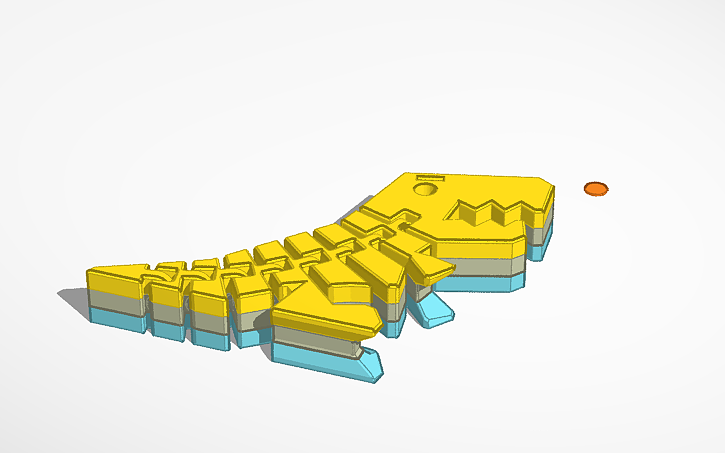 3D design dino - Tinkercad