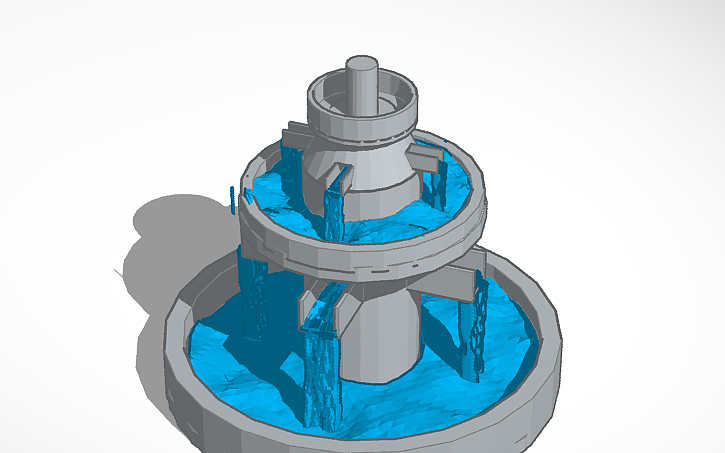 3D design Fountain - Tinkercad