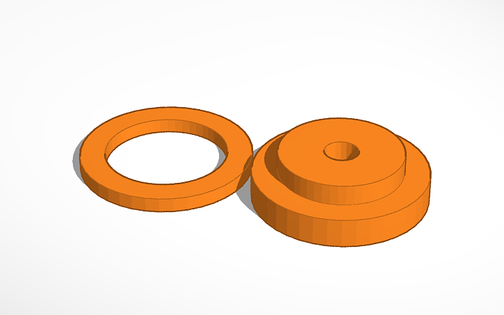 3D design Co2 car wheel mounts 2 | Tinkercad