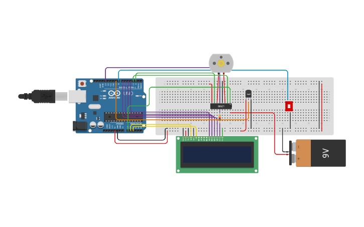 Circuit design Rosa - Tinkercad
