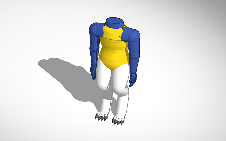 3D design [updated] Digitigrade Legs - Tinkercad