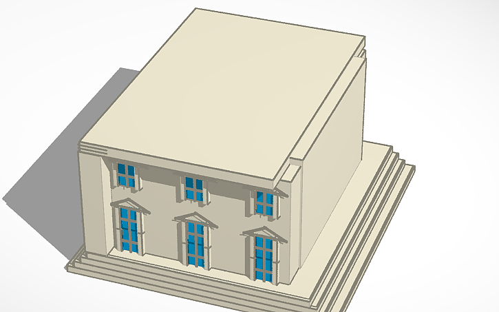 3D design Fort Myers federal courthouse | Tinkercad