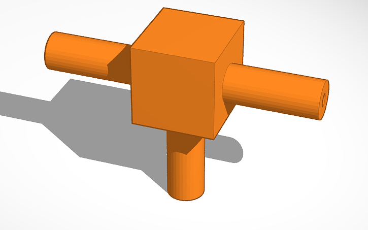 3D design T Pipe - Tinkercad