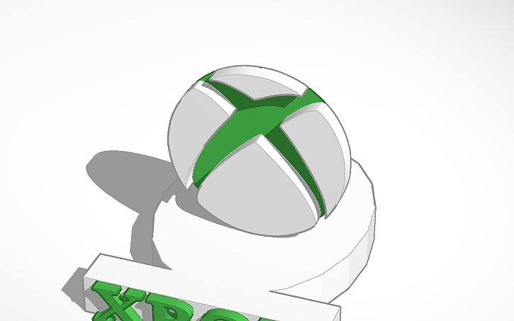 3D design Xbox logo, credit Erik E - Tinkercad