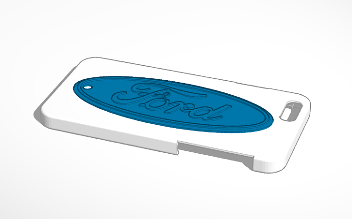 3D design Ford phone case. - Tinkercad