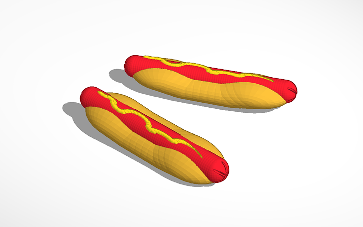3D design Hot Dog Experiment-2/2/16 - Tinkercad