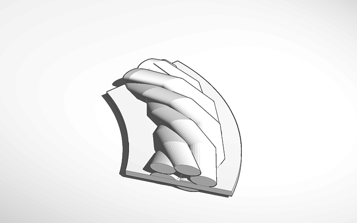 3D design Twisted Rope 60deg Pottery Stamp - Tinkercad