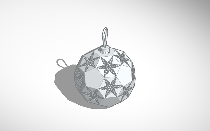 3D design Snowflake ornament - Tinkercad