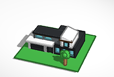 3D design Modern house | Tinkercad