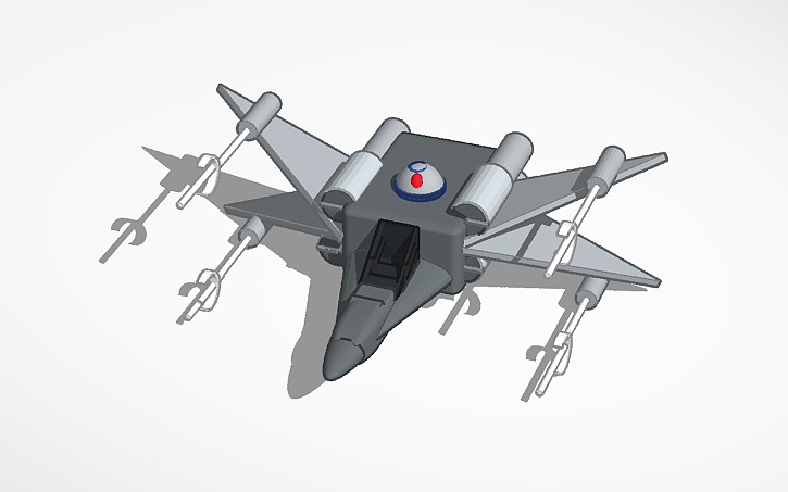 3D design x wing - Tinkercad