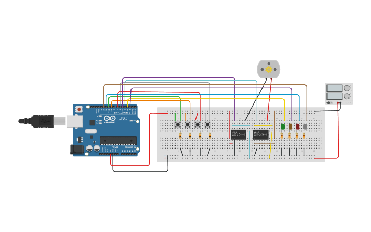 Circuit design pc2 - Tinkercad