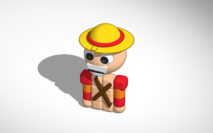 3D design luffy - Tinkercad