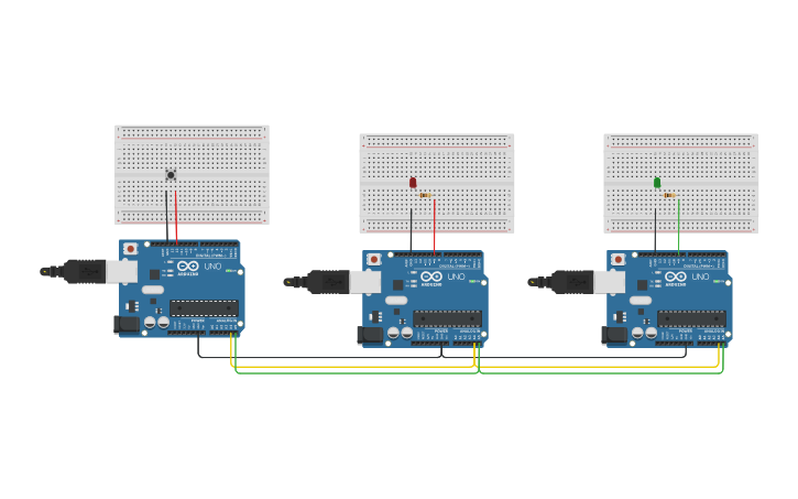 Circuit Design I2c Com Arduinos Número Tinkercad