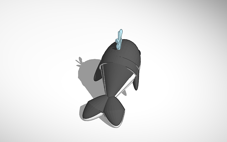 3D design WHALE - Tinkercad