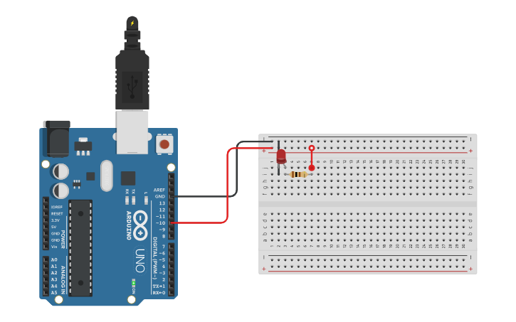 Circuit design S.O.S. Morse Code Signaler | Tinkercad