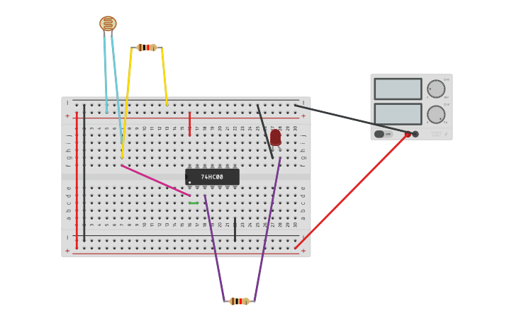 Circuit design Solar Powered Automatic Lamp Post Light (Using NAND Gate ...