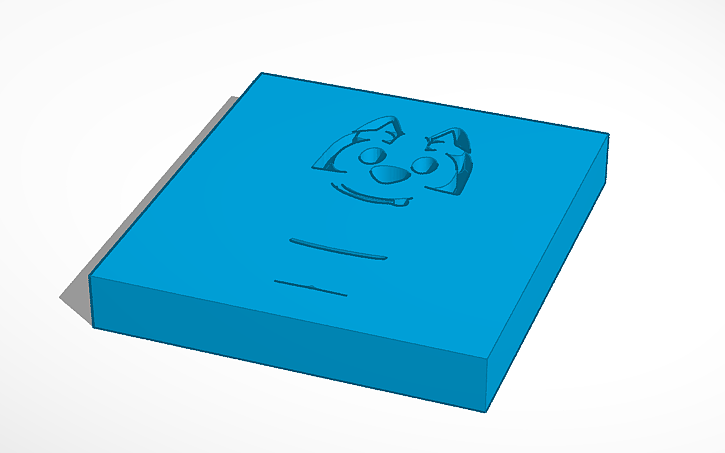 3D design Bluey - Tinkercad