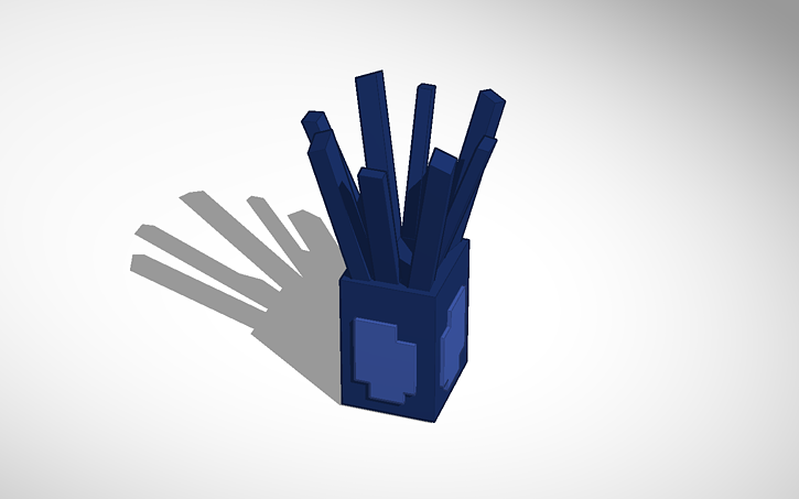 3d Design Minecraft Squids Tinkercad