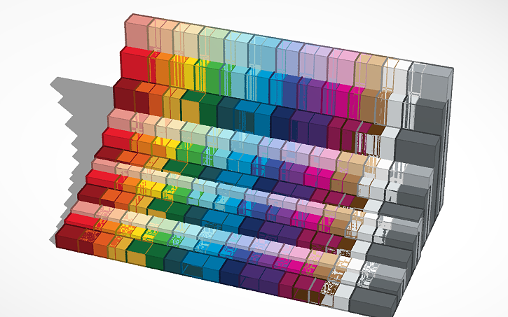 3D design Rainbow Waterfall of LIFE - Tinkercad