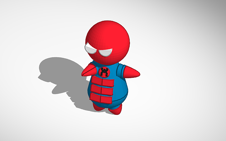 3D design Spider man - Tinkercad