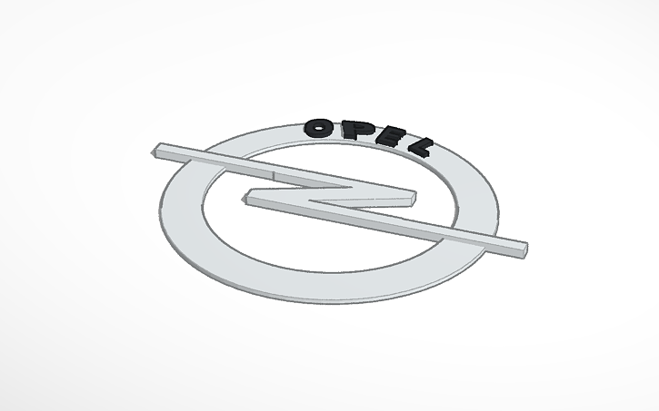 3d Design Opel Logo Tinkercad