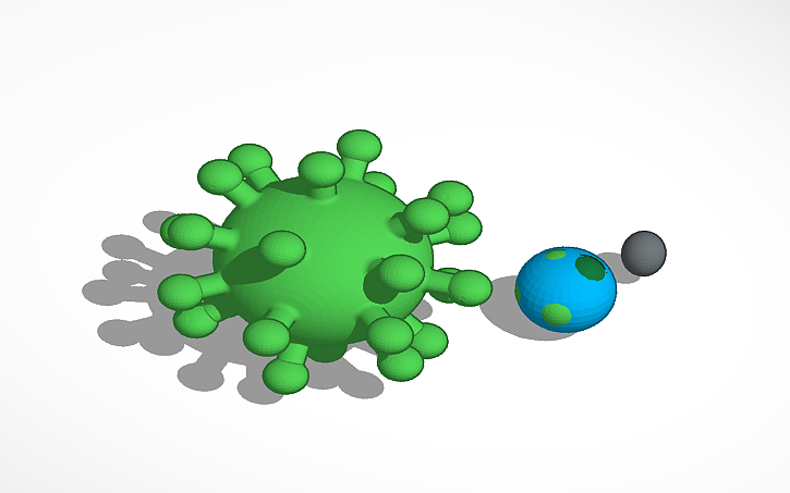 3D design Coronavirus | Tinkercad