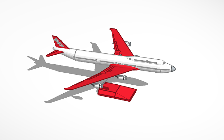 3D design Boeing 747-8 - Tinkercad
