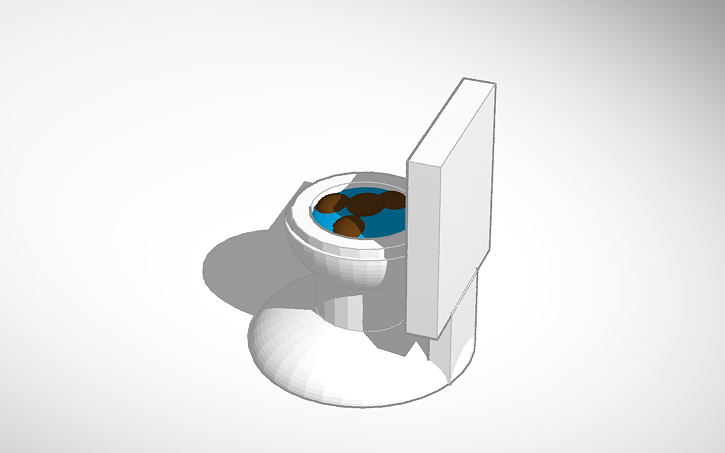 3D design toilet - Tinkercad