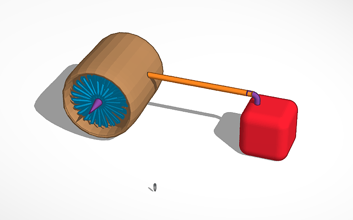 3D design DIY Turbofan Jet Engine - Tinkercad
