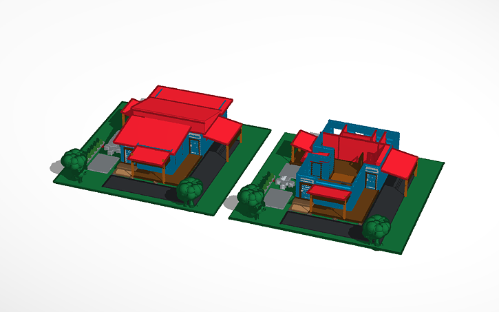 3D design Rumah kayu moden (design By Shukri Hj Yaakub) | Tinkercad