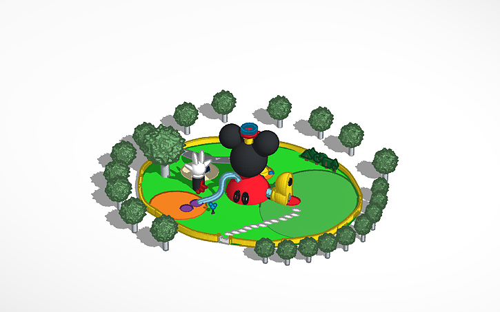 3D design New Mickey Mouse clubhouse - Tinkercad