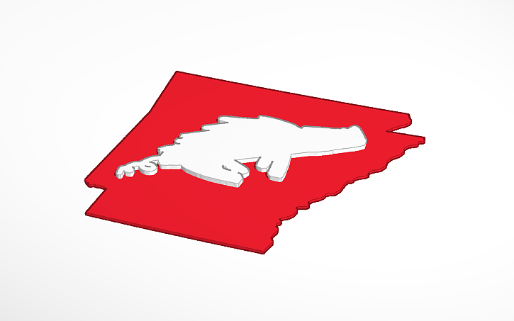 3D design Arkansas razorbacks - Tinkercad