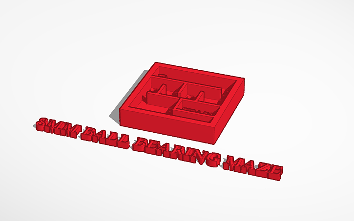 3D design BALL MAZE - Tinkercad