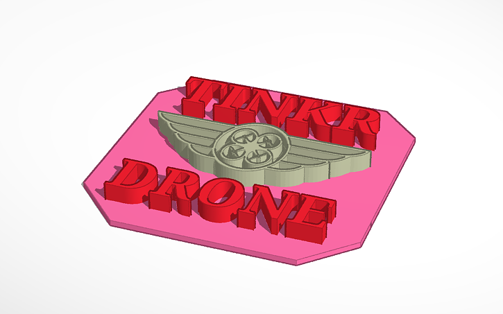 3D design Drone Canopy Example - Tinkercad
