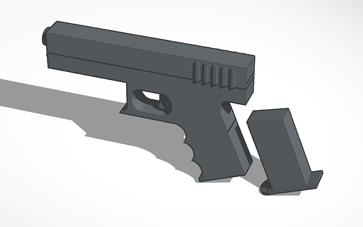 3D design Glock 19 - Tinkercad