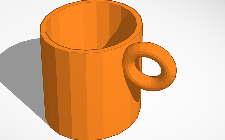 3D design coffee mug - Tinkercad
