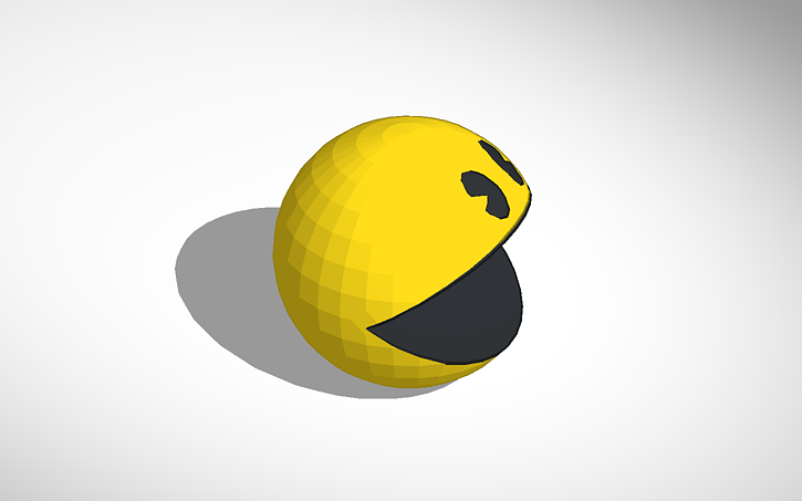 3D design Pacman - Tinkercad