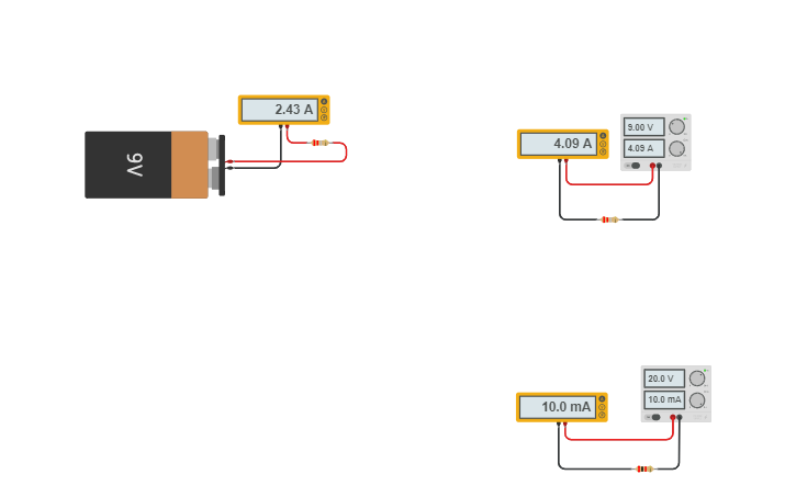 Circuit design 3. Ohm's Law - Tinkercad