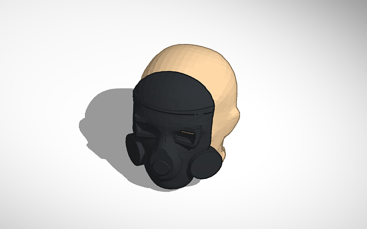3D design Gas mask - Tinkercad