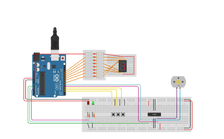 Circuit design LAB5_Elevator_V3_AULA - Tinkercad